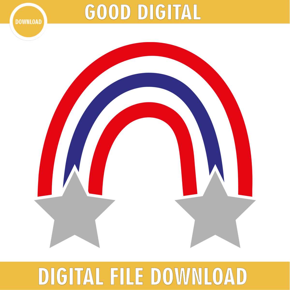 4th Of July Boho Rainbow SVG | Inspire Uplift