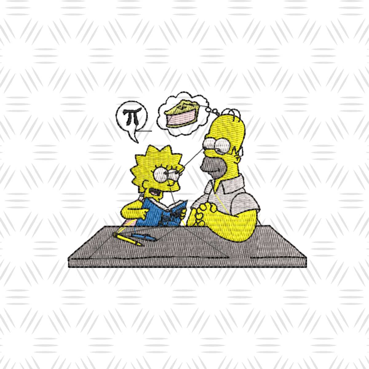 The Simpsons Mathematics Embroidery Png | Inspire Uplift