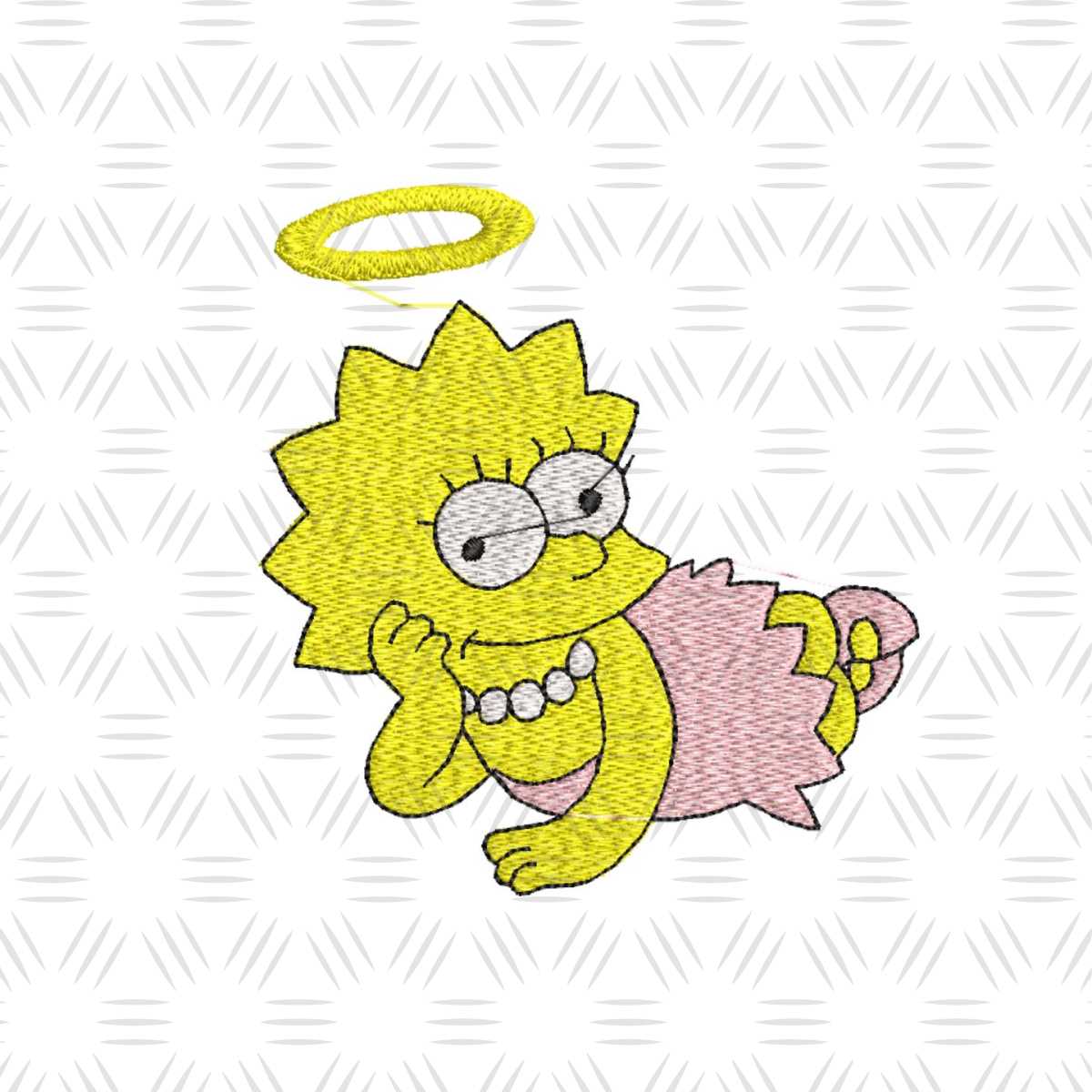 Lisa The Simpsons Family Embroidery Png | Inspire Uplift