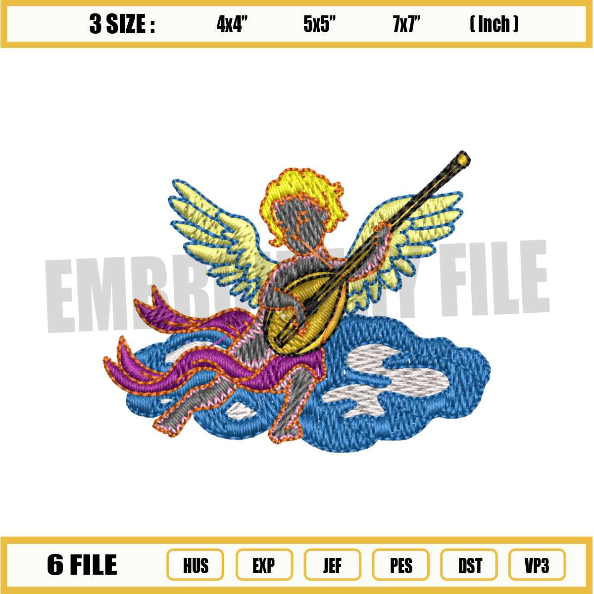 Musical Instruments Embroidery Designs | Inspire Uplift