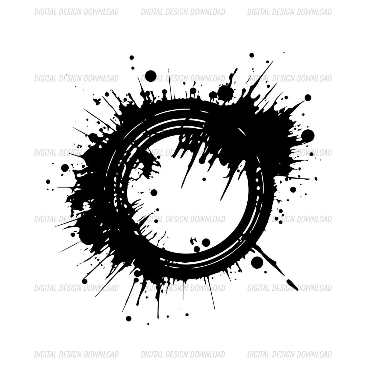 SPLATTER CIRCLE SVG, Splatter Circle Clipart, Splatter Circl | Inspire ...