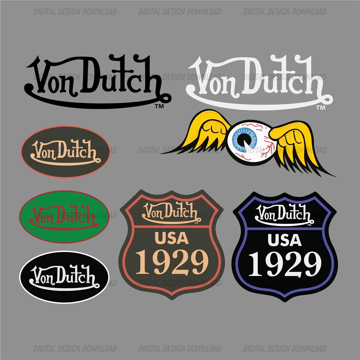 VON DUTCH SVG Png Eps and Ai Formats Ready to use for Cricut | Inspire ...