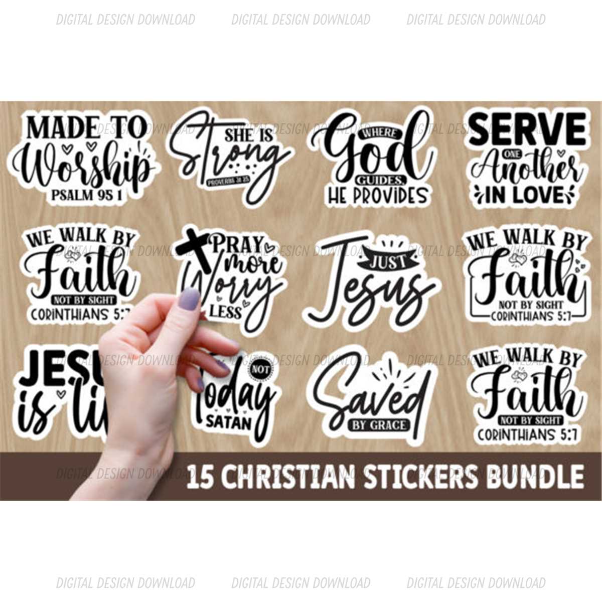 Christian Sticker Bundle,Bible svg,Inspirational Sticker,Chr | Inspire ...