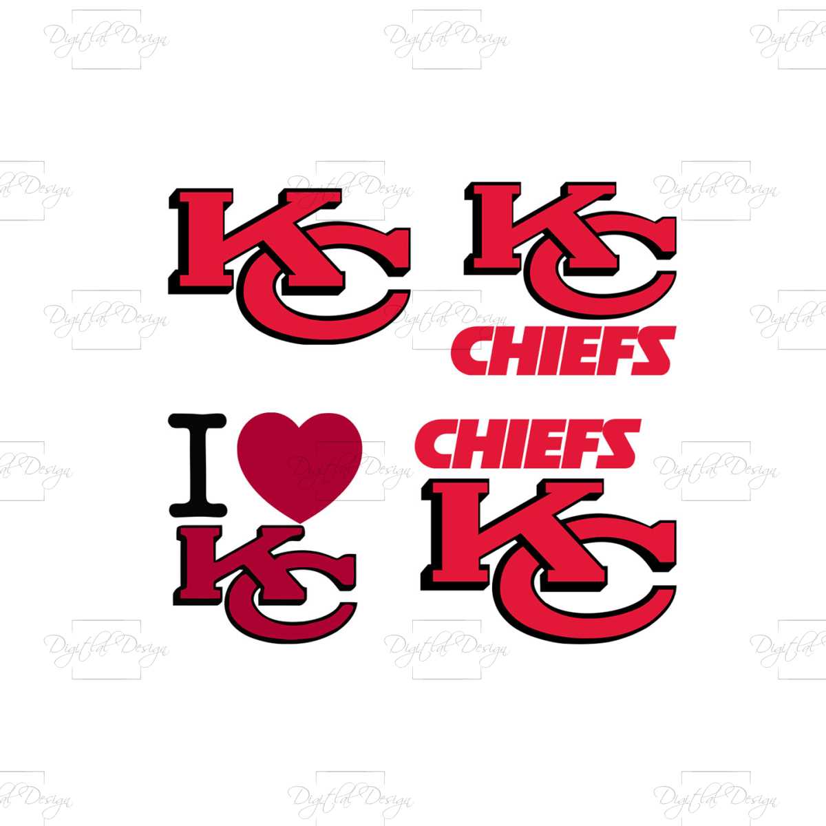 Love Kansas City Chiefs Team Svg, Kansas City Chiefs Svg, NF | Inspire ...