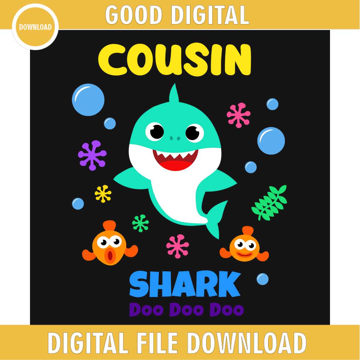 Cousin Baby Shark Doo Doo SVG | Inspire Uplift