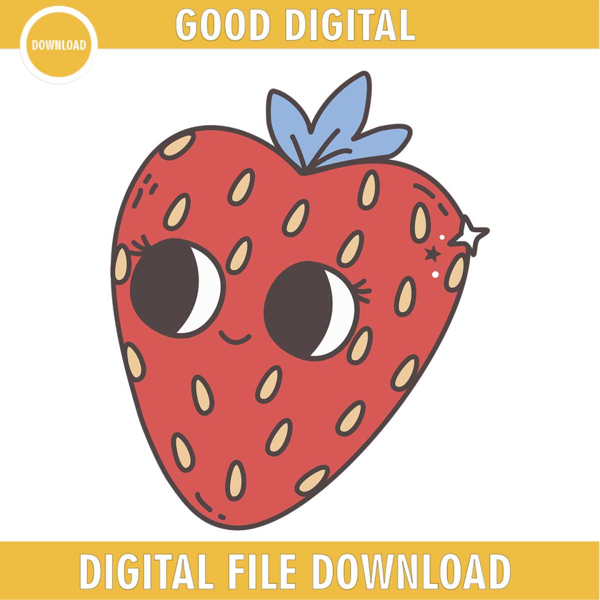 Patriotic Strawberry 4th Of July Day SVG | Inspire Uplift