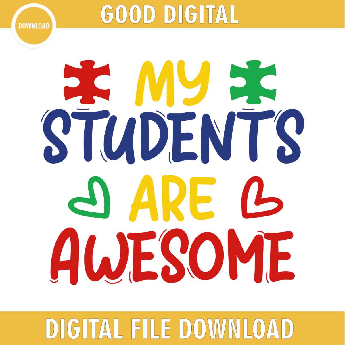 My Students Awesome Autism Awareness SVG | Inspire Uplift