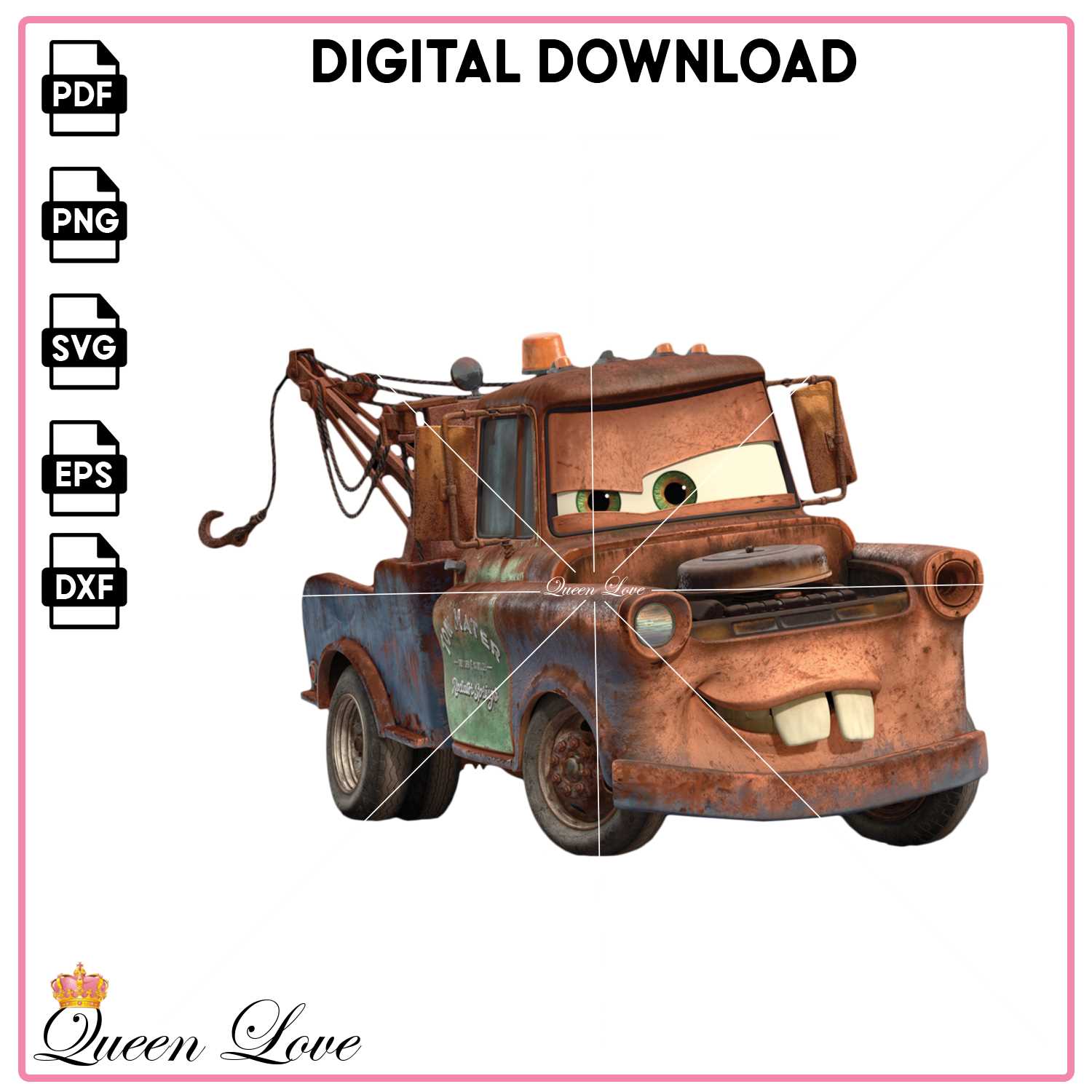 Mater Png, Cars Animated World Adventure Lightning McQueen, - Inspire ...