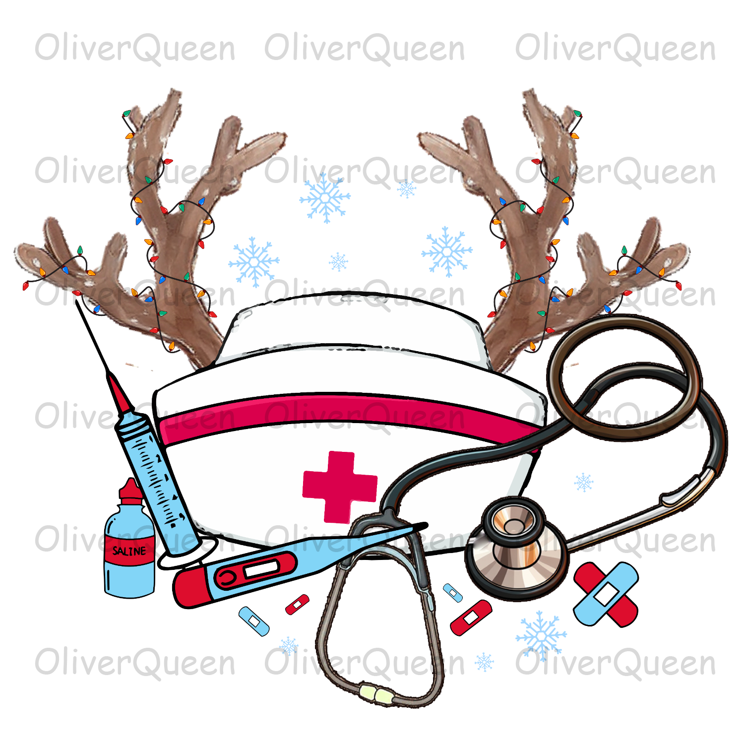 Nurse Christmas Clipart, Christmas PNG, Christmas PNG Sublim - Inspire ...