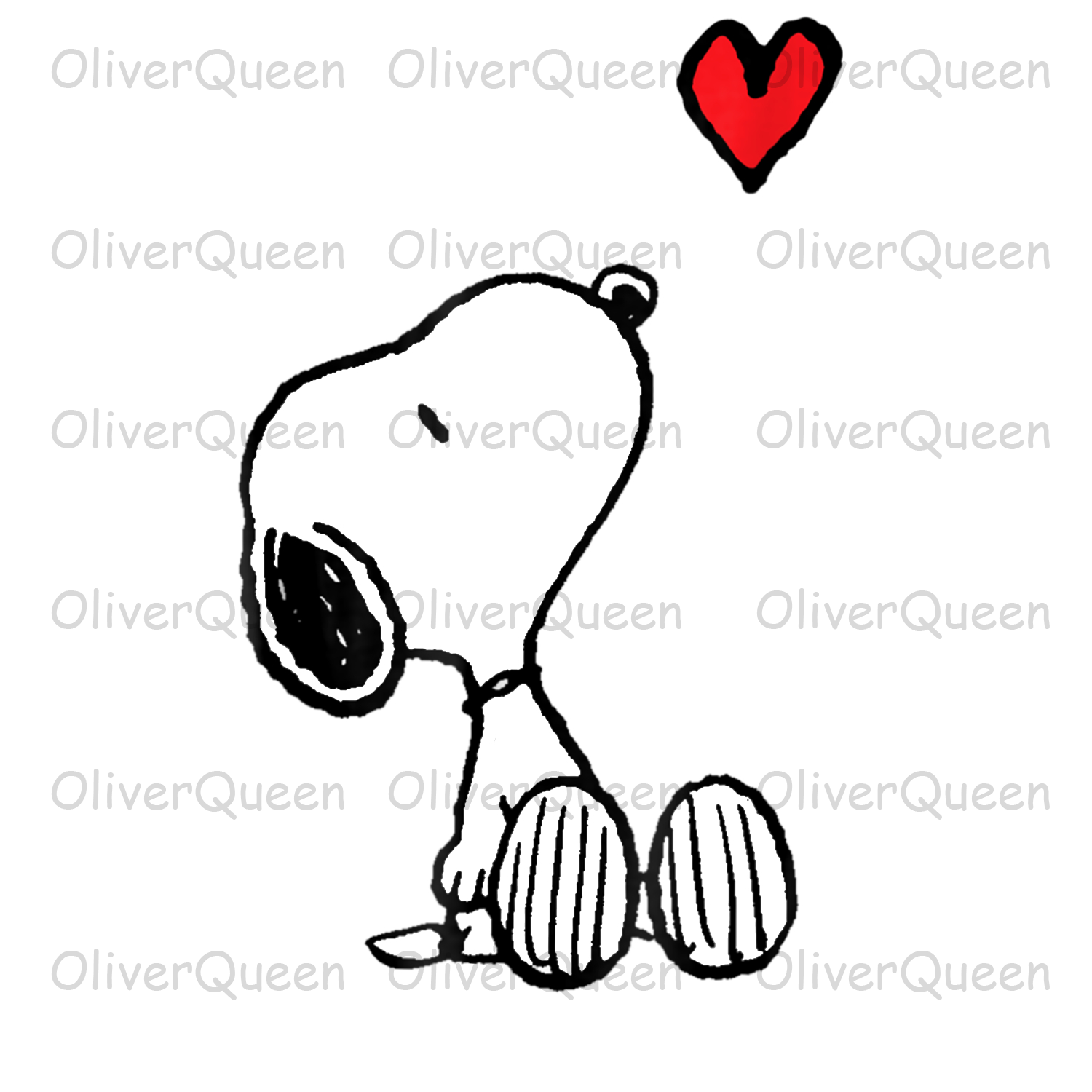 Peanuts Heart Sitting Snoopy 8, Christmas PNG, Christmas PNG | Inspire ...