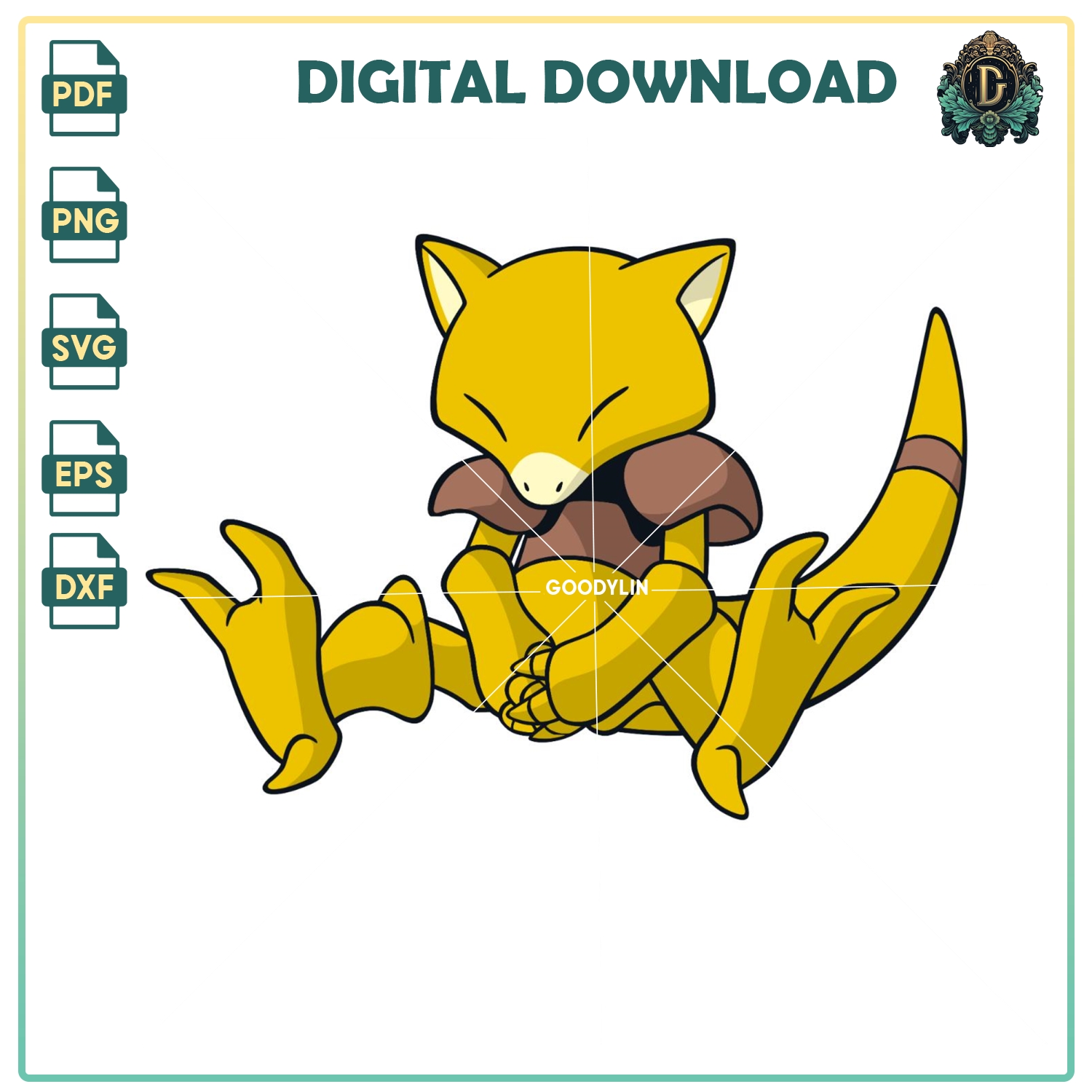 Anime Pokemon Abra SVG | Inspire Uplift