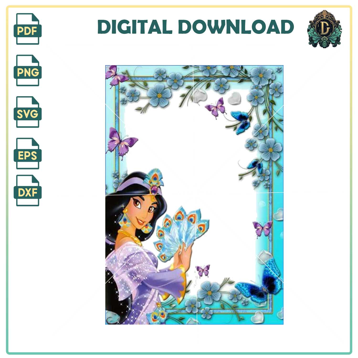 Aladdin Jasmine movie PNG Vector Experience the Romantic Jou | Inspire ...