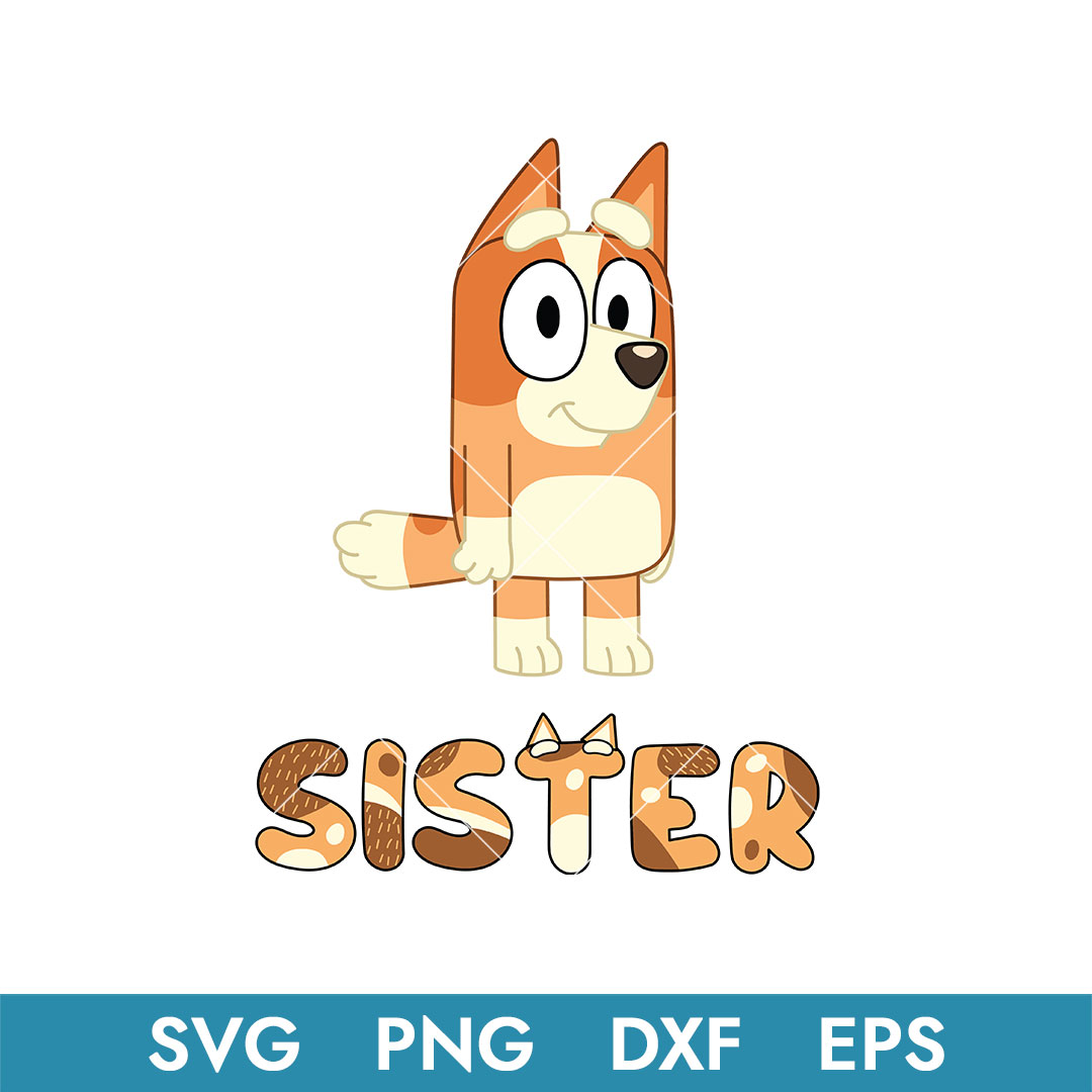 Bluey Bingo Sister Svg, Bluey, Bluey Svg, Blue, Bluey Dog - Inspire Uplift