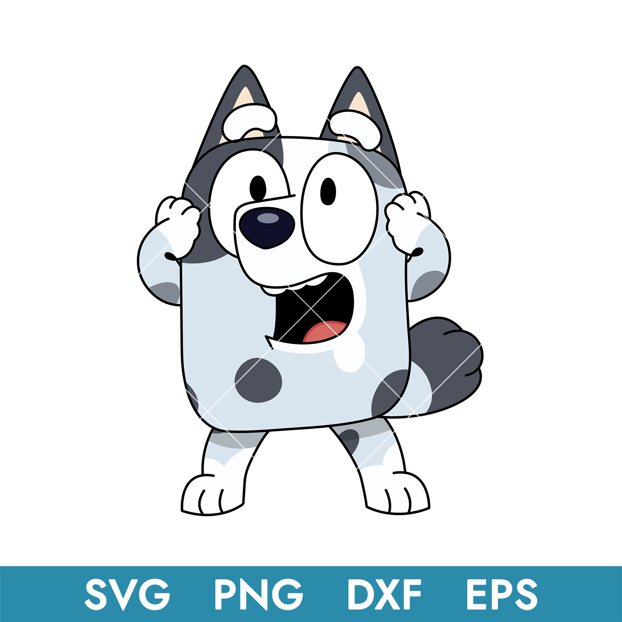 Bluey Muffin Dog Svg, Bluey Svg, Bluey, Blue, Blue Dog | Inspire Uplift
