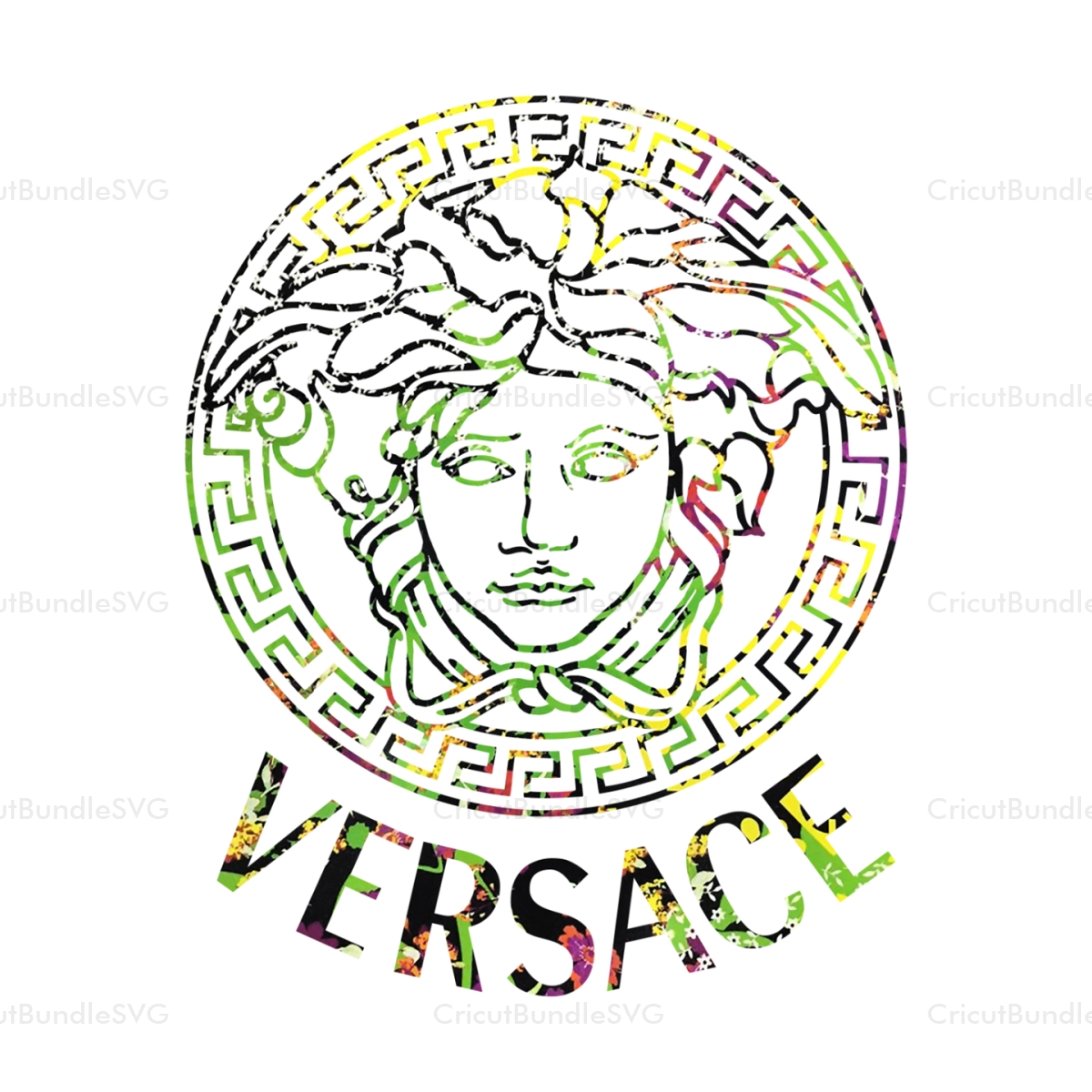 Versace Floral Logo SVG, Italy Versace Logo SVG, Versace SVG | Inspire ...