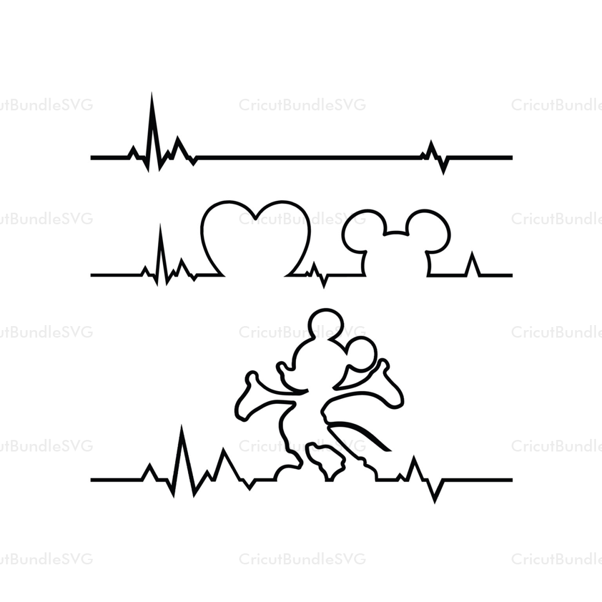 Mickey Heartbeat SVG, Heartbeat SVG, Magic Mouse SVG, Disney | Inspire ...