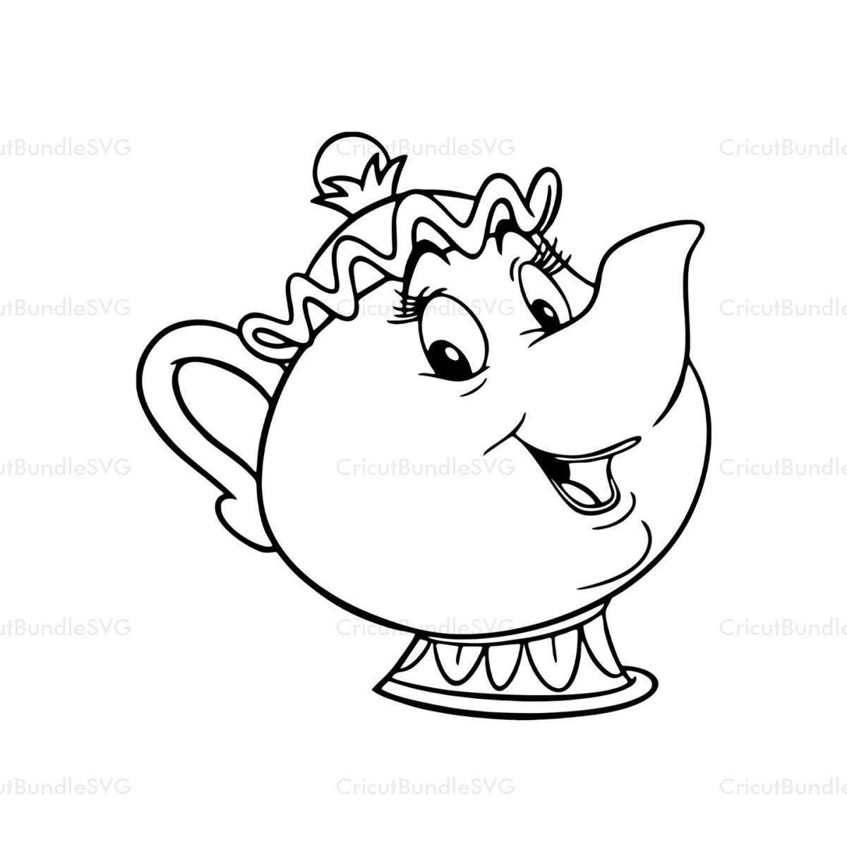 Disney Mrs. Potts SVG, Beauty and The Beast Mrs. Potts SVG, | Inspire ...