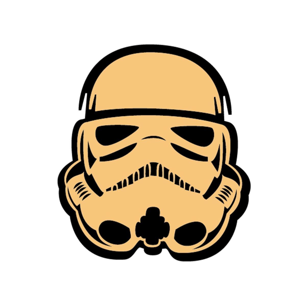 Star Wars Stormtrooper Fat Helmet Funny Design SVG | Inspire Uplift