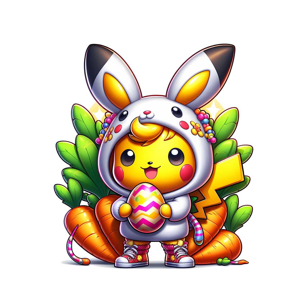 Easter Holiday Pikachu Bunny Digital Download | Inspire Uplift