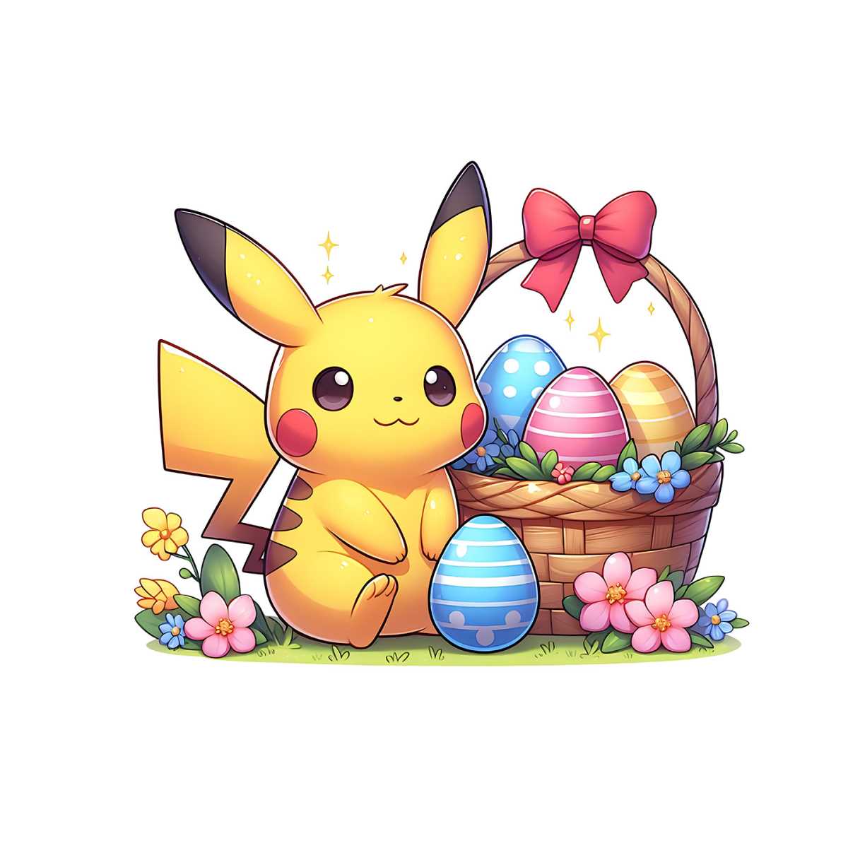 Easter Pikachu Instant Digital Download | Inspire Uplift