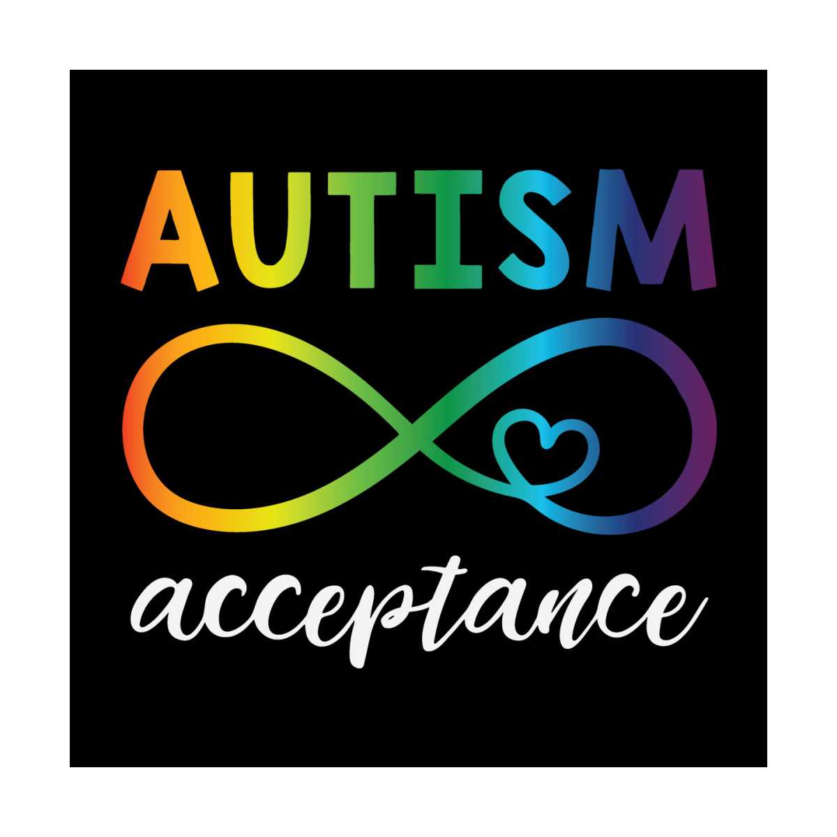 Autism Acceptance Infinity Loop Machine PNG | Inspire Uplift