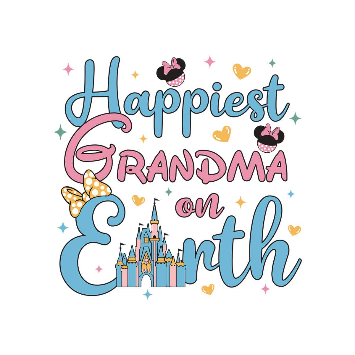 Happiest Grandma On Earth Minnie Mouse SVG | Inspire Uplift