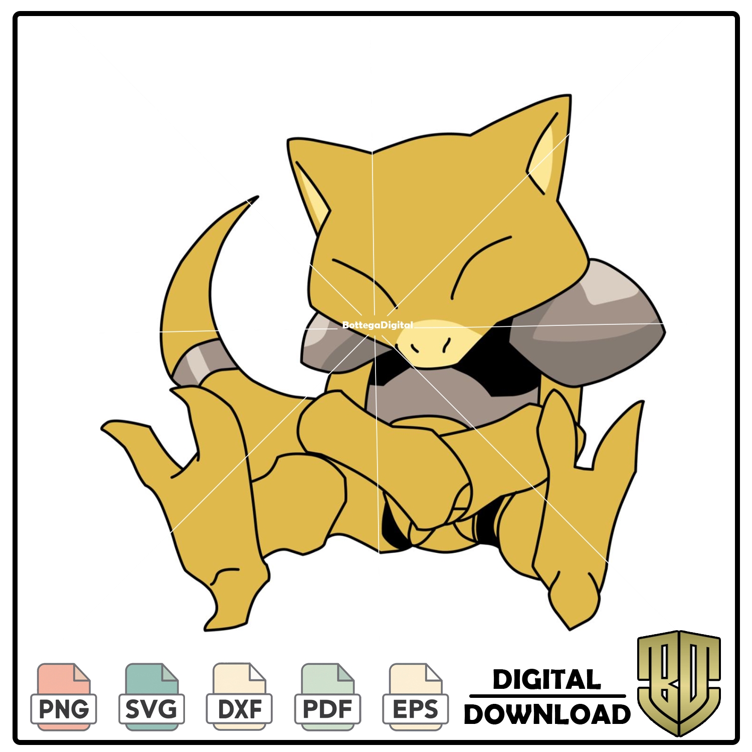 Anime Abra Psychic Type Pokemon SVG | Inspire Uplift
