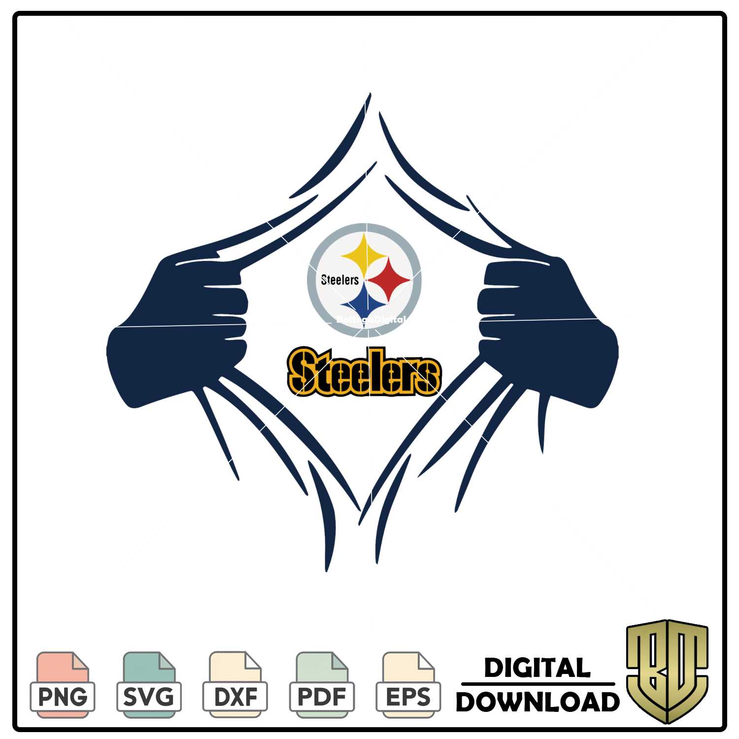 Super Hero Pittsburgh Steelers PNG, NFL SVG, football Vector | Inspire ...