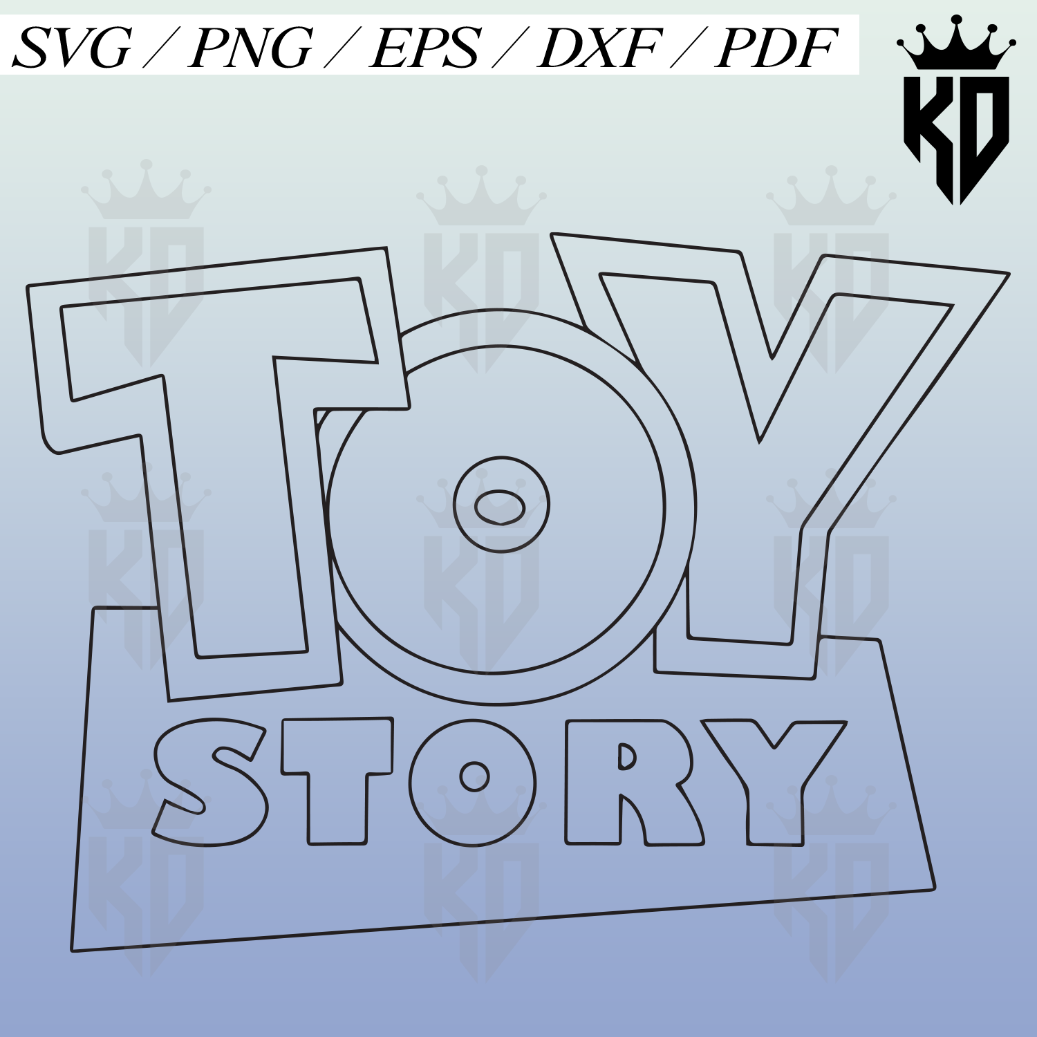 Toy Story Logo Digital Files - SVG/PDF/PNG/Jpeg - Kids Color - Inspire ...