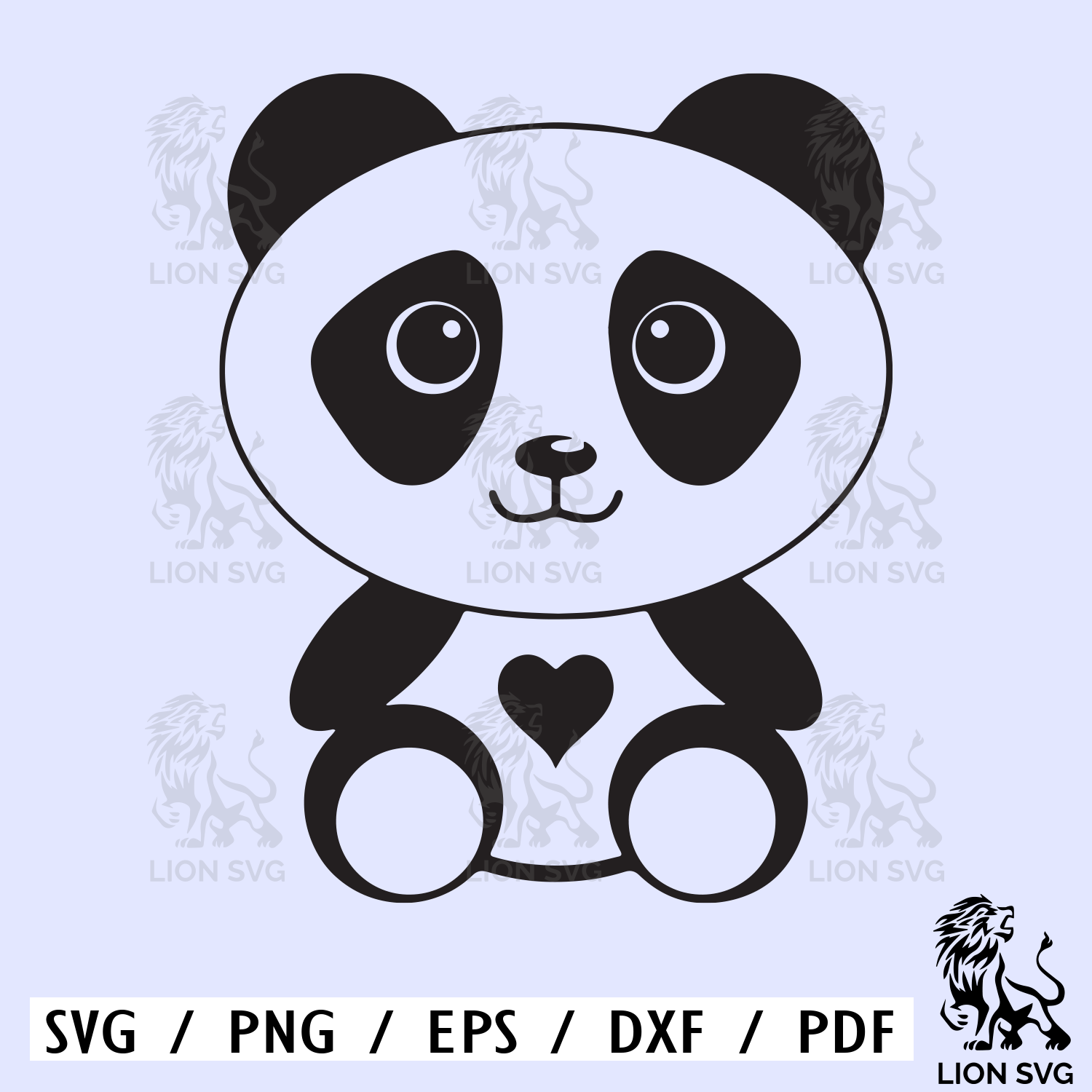 PANDA SVG, Cute PANDA Svg, Cartoon Panda Svg, Panda Clipart, | Inspire ...
