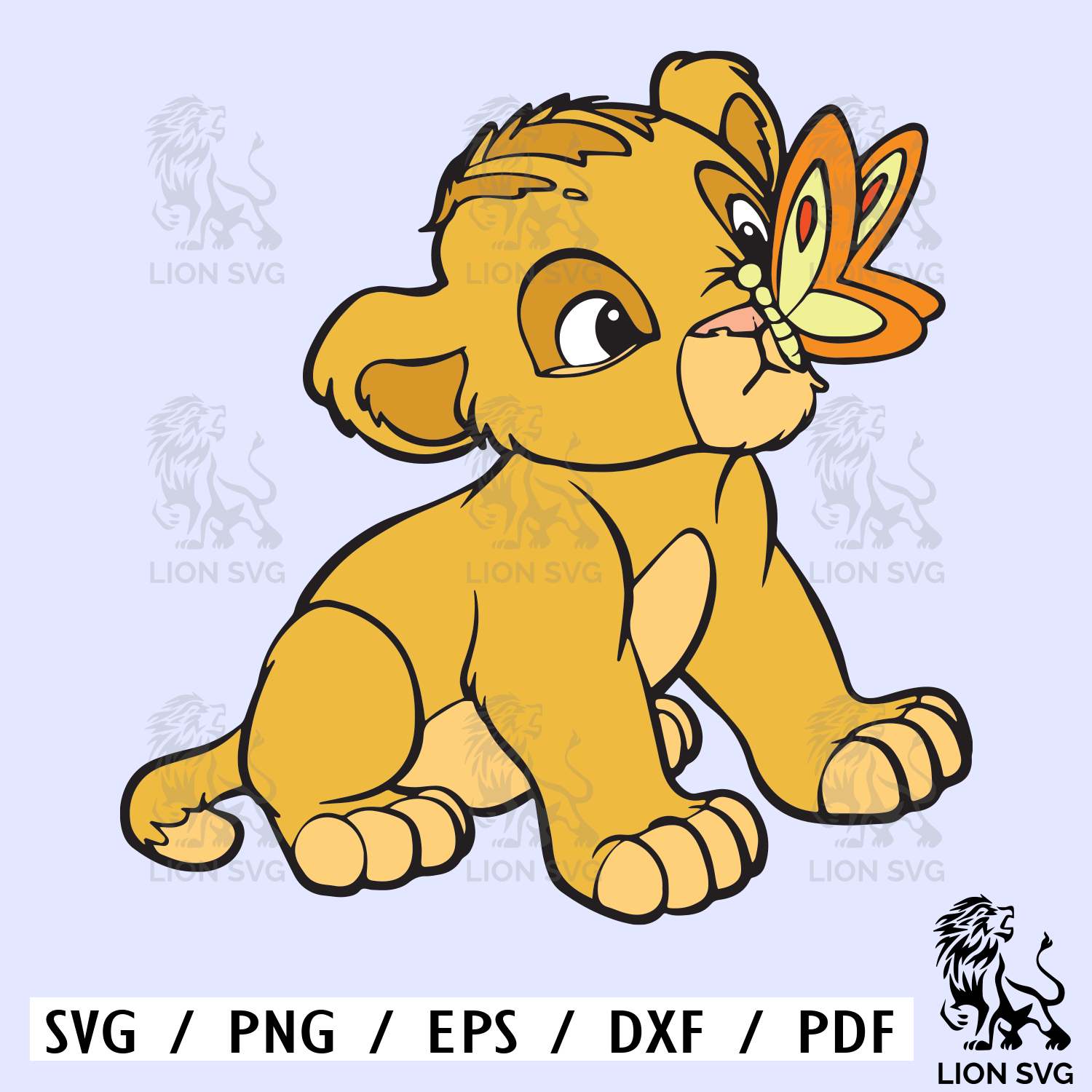 Lion King Vector Svg, Simba Disneyland Ears Svg, Png The Li | Inspire ...