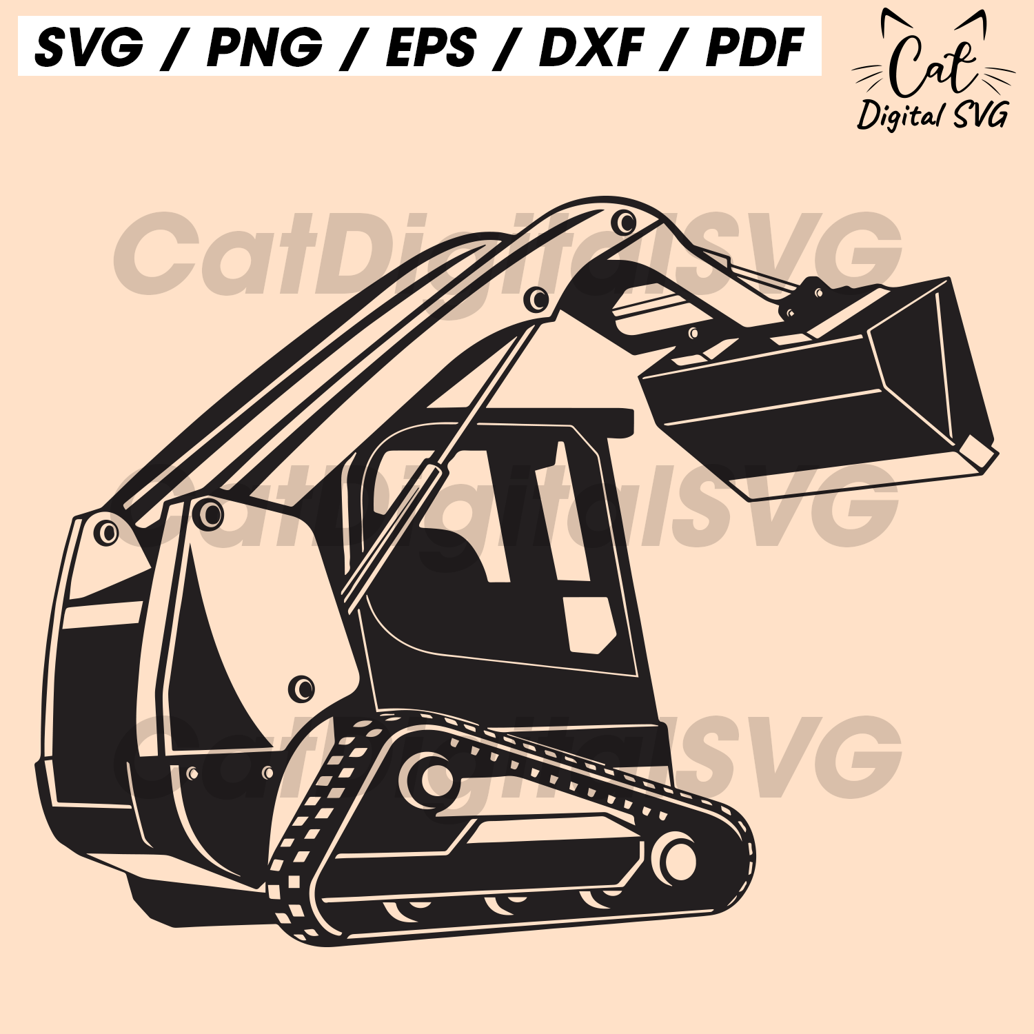 Track Skid Steer Svg, Track Skid Steer Svg, Heavy Equipment - Inspire ...