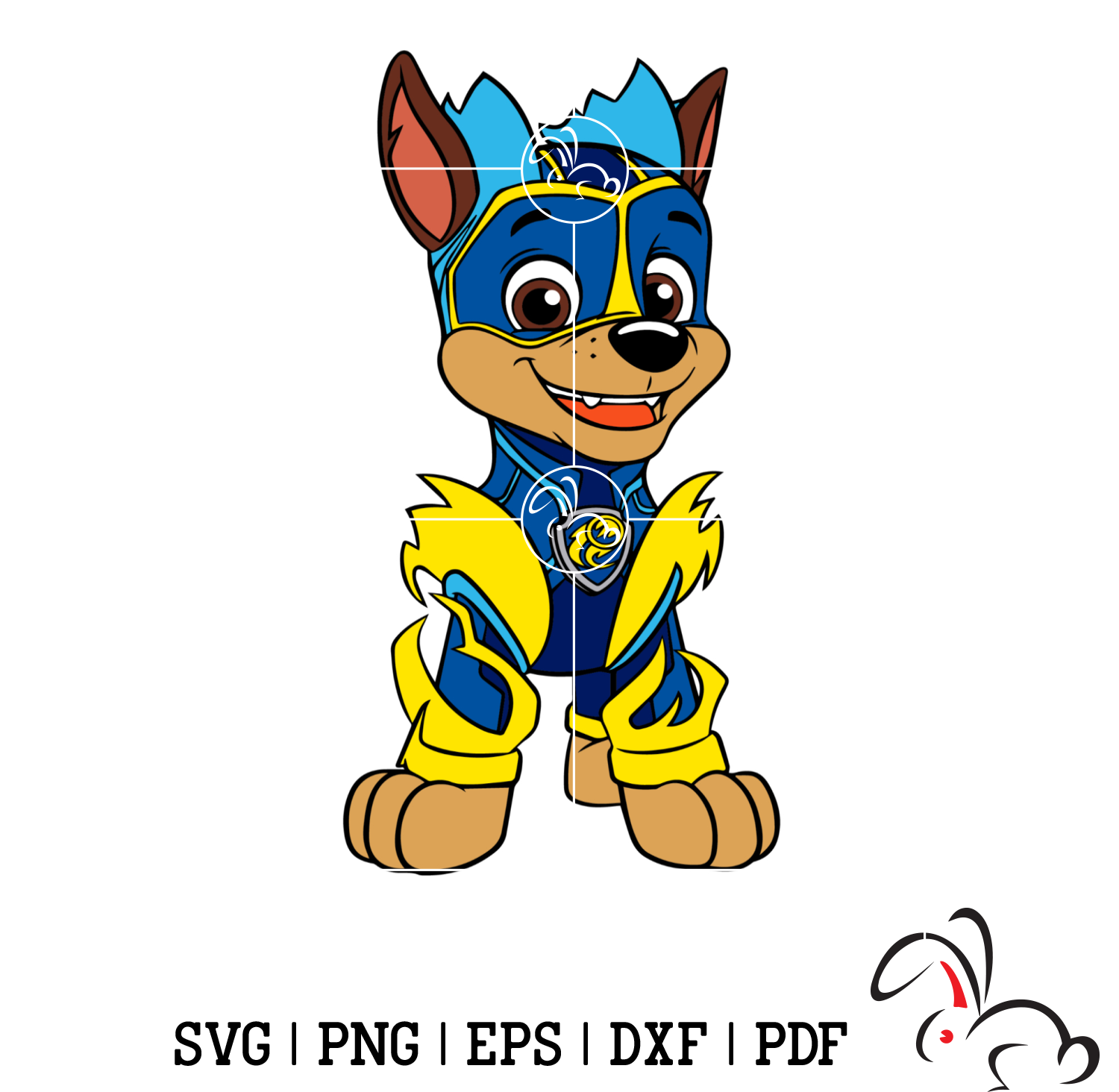 Chase Mighty Pups Paw Patrol svg, Paw patrol Clipart, Cartoo - Inspire ...