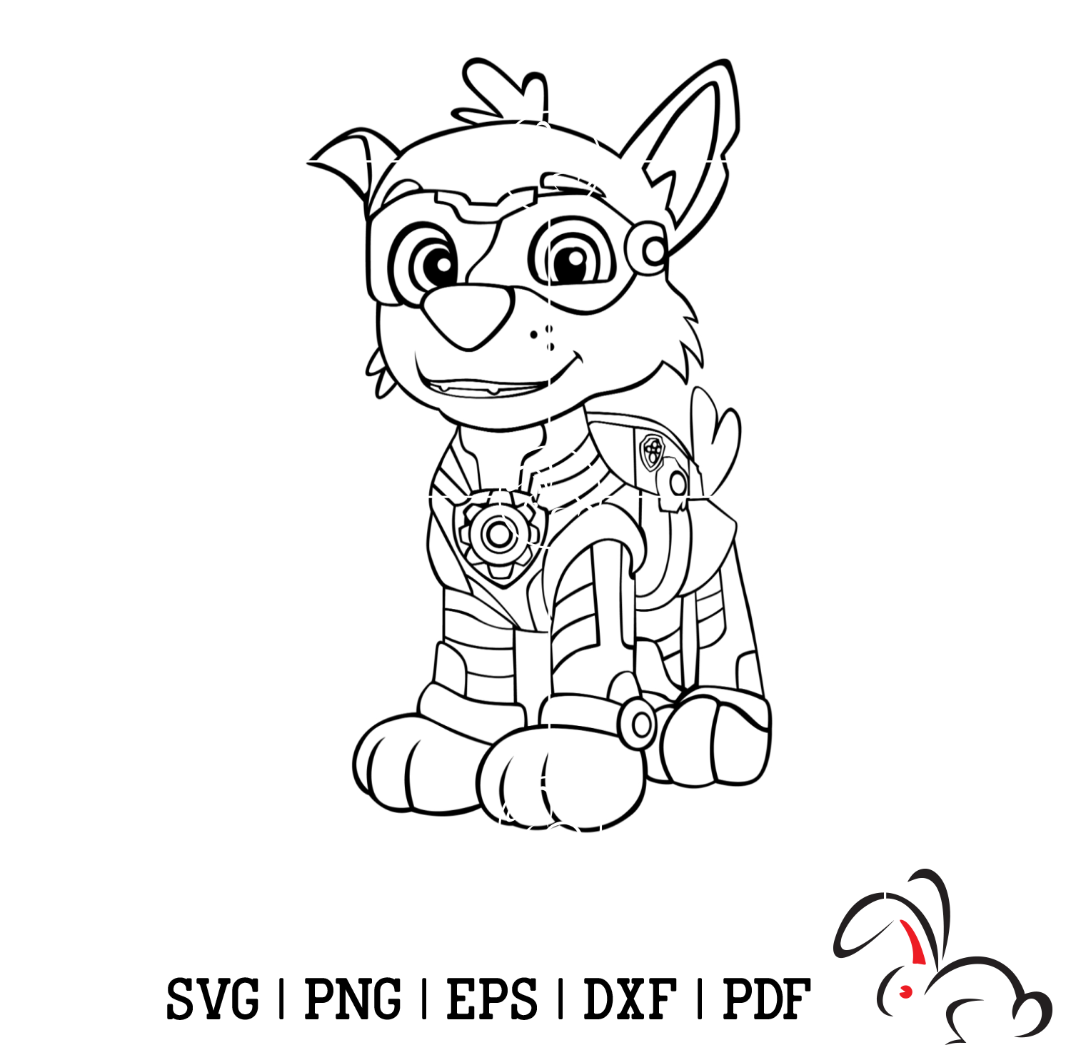 Rocky Mighty Pups Paw Patrol svg, Paw patrol Clipart, Cartoo | Inspire ...