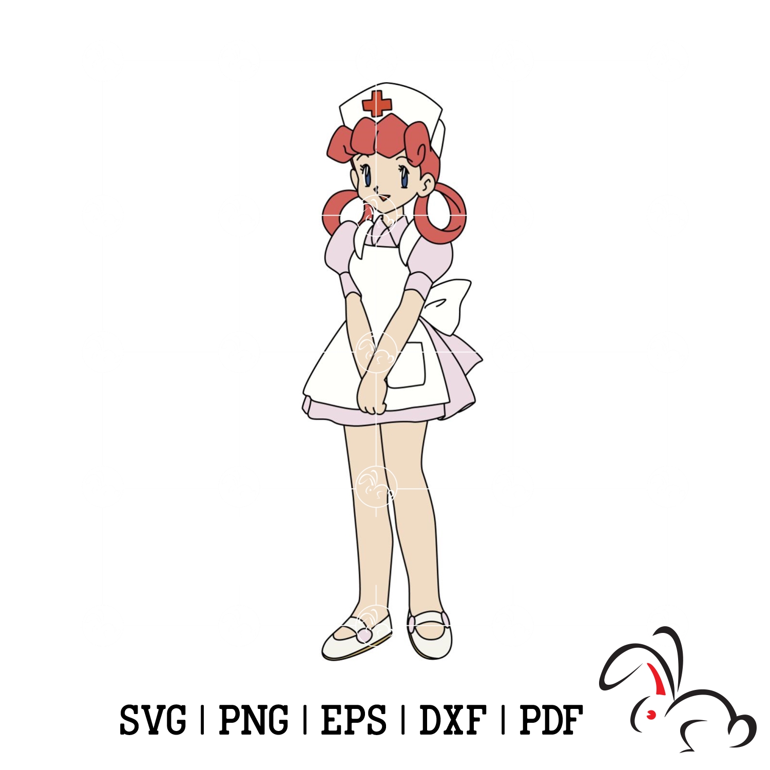Cartoon Characters Pokemon Nurse Joy SVG Cutting Files | Inspire Uplift