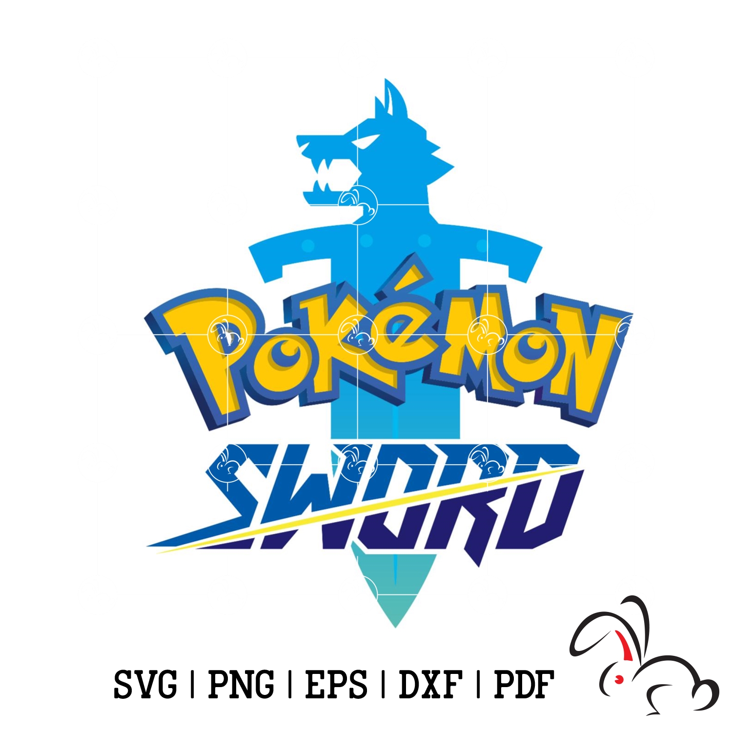 Anime Pokemon Sword Logo SVG PNG Cutting Files | Inspire Uplift