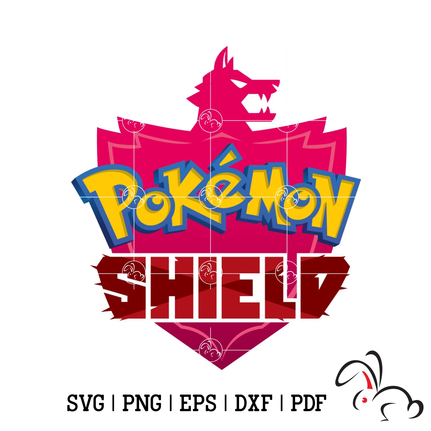 Anime Pokemon Shield Logo SVG PNG Cutting Files | Inspire Uplift