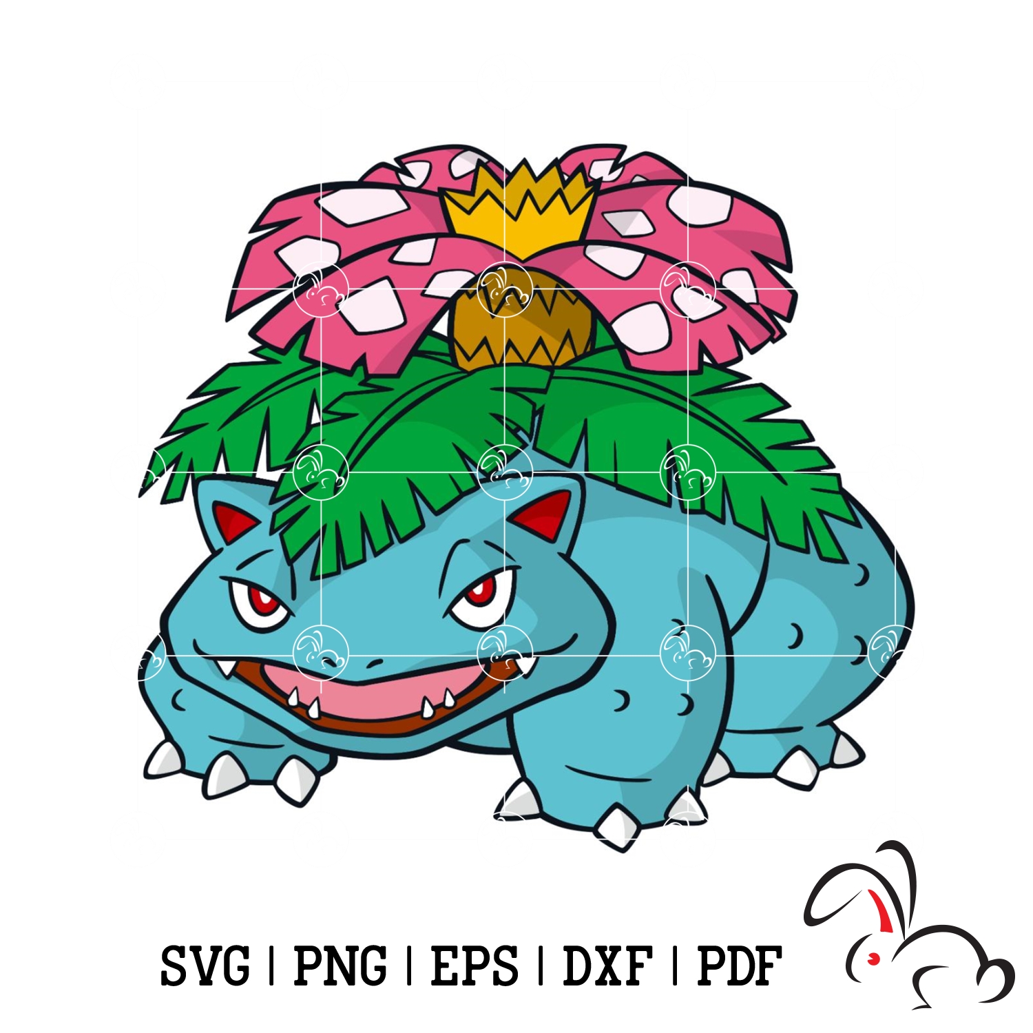 Fushigibana Venusaur Satoshi Anime Pokemon SVG | Inspire Uplift