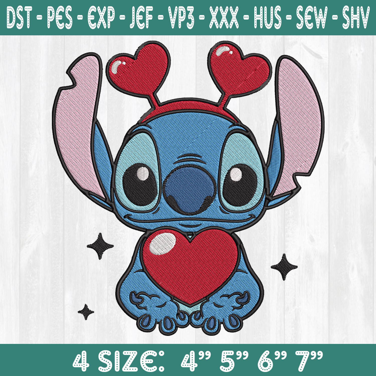 Valentine Stitch Heart Embroidery Design, Stitch Embroidery - Inspire ...