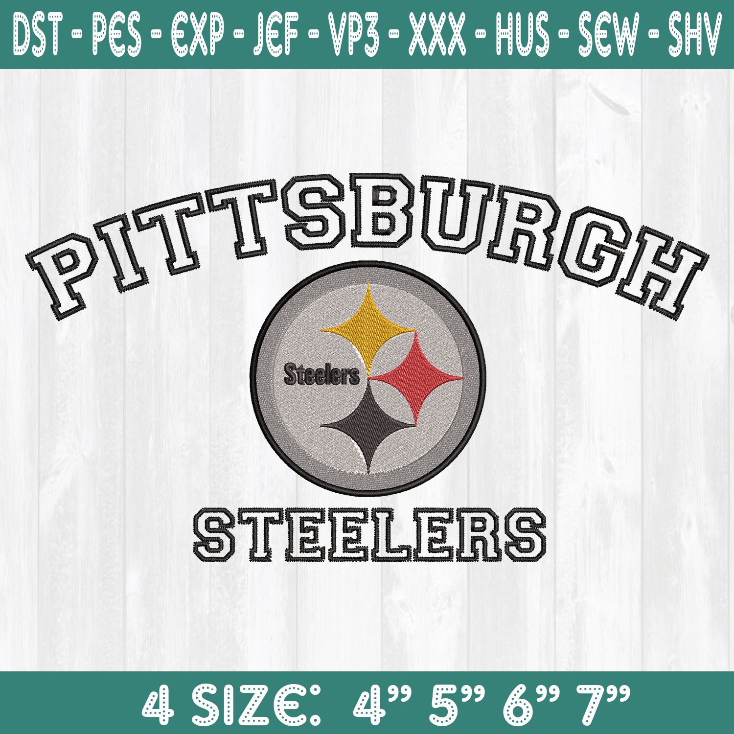 Pittsburgh Steelers Embroidery Designs, Football Logo Embroi | Inspire ...