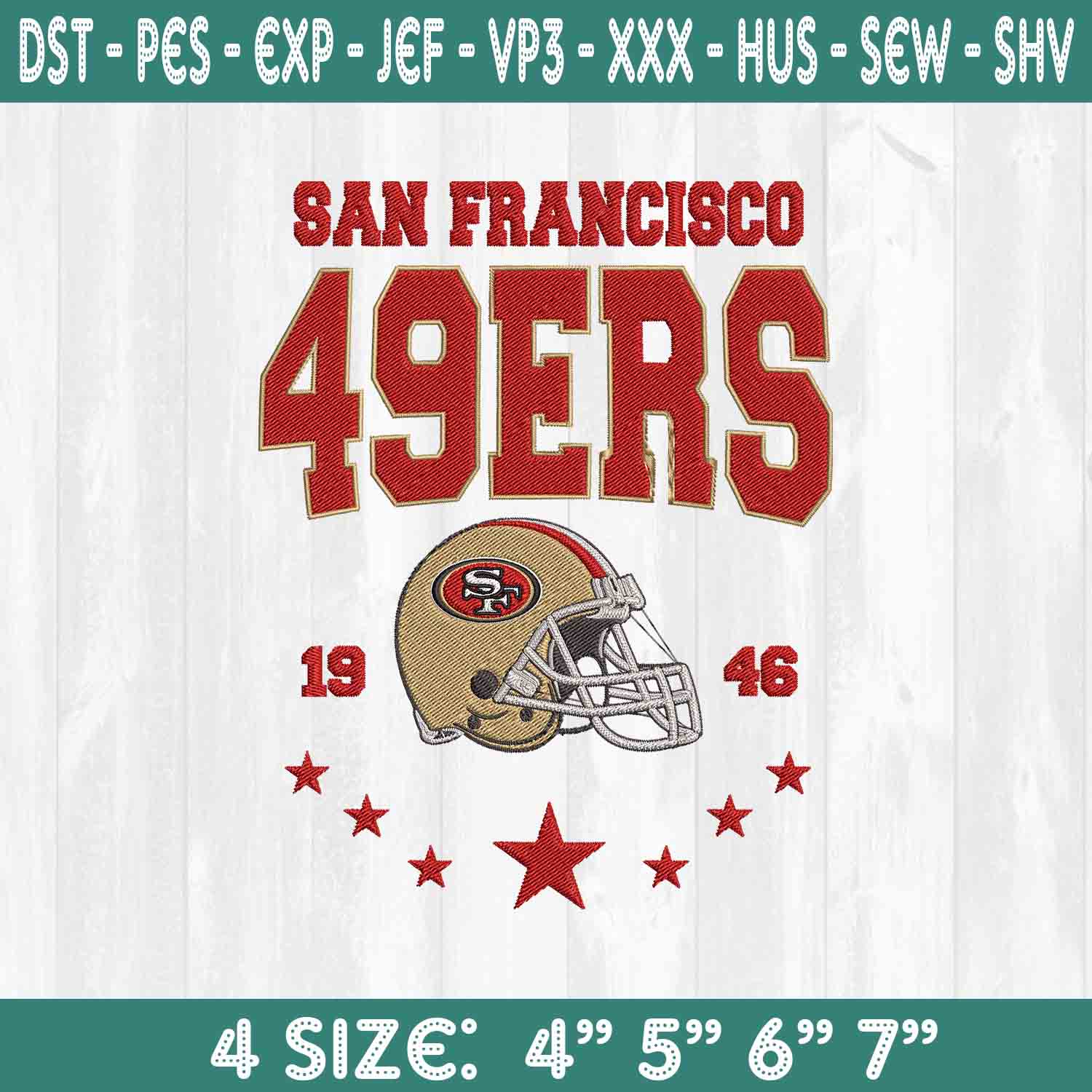 San Francisco 49ers Football Est 1946 Embroidery Designs ,NF | Inspire ...