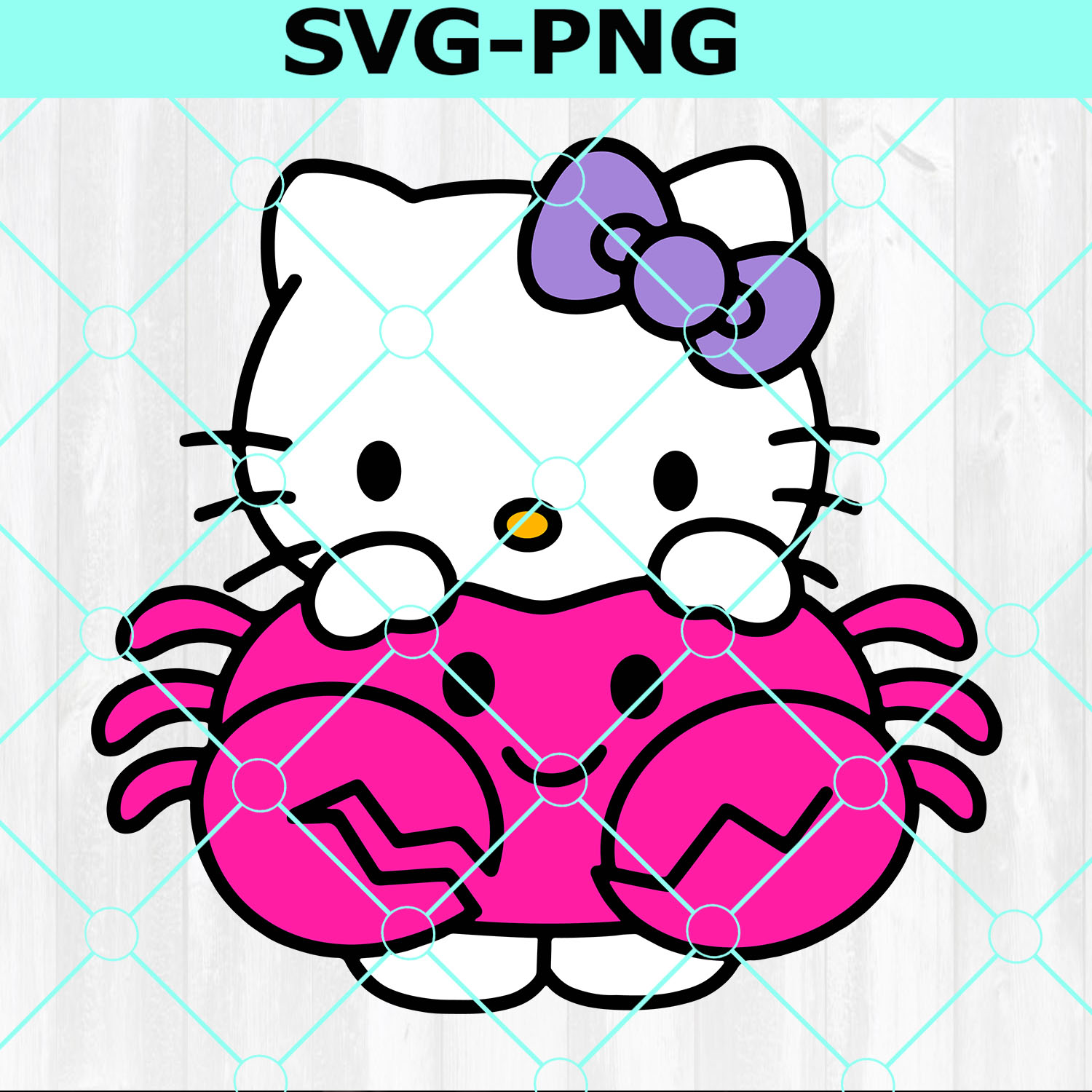 Hello Kitty Cancer Svg, Cancer Zodiac Svg, Hello Kitty Svg, | Inspire ...