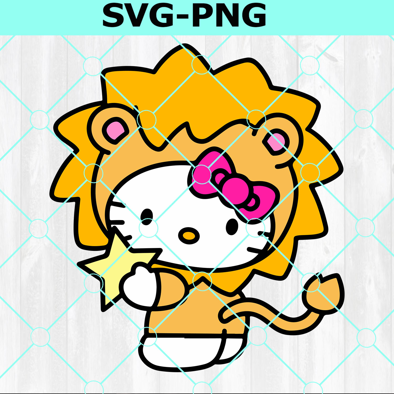 Hello Kitty Leo Svg, Leo Zodiac Svg, Hello Kitty Svg, Kitty | Inspire ...
