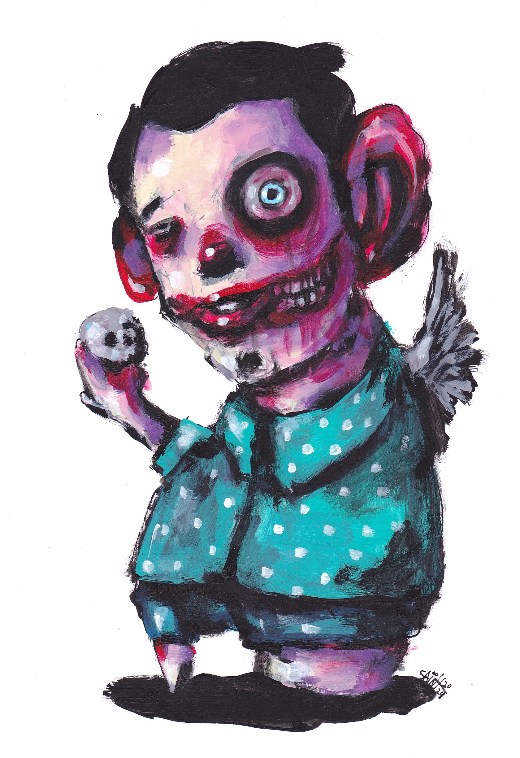 Mr. Zombglazio. Zombie painting original art, Horror Dark ar | Inspire ...