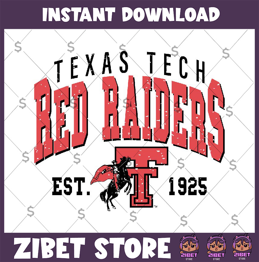 Vintage 90's Texas Tech Red Raiders Svg, Texas Tech Svg, Vin | Inspire ...