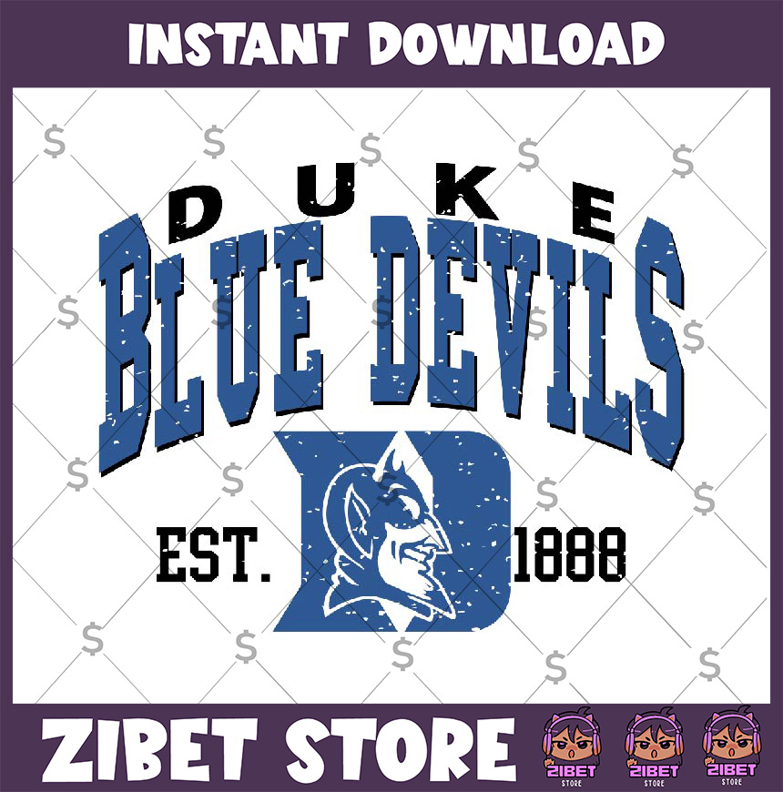 Vintage 90's Duke Blue Devils Svg, Duke Svg , Vintage Style | Inspire ...