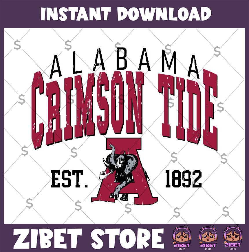 Vintage 90's Alabama Crimson Tide Svg, Alabama Svg, Vintage | Inspire ...