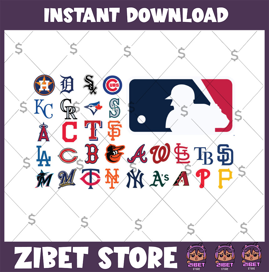 MLB Logo SVG Bundle – Baseball Logo–MLB logo MLB Svg Clipart - Inspire ...