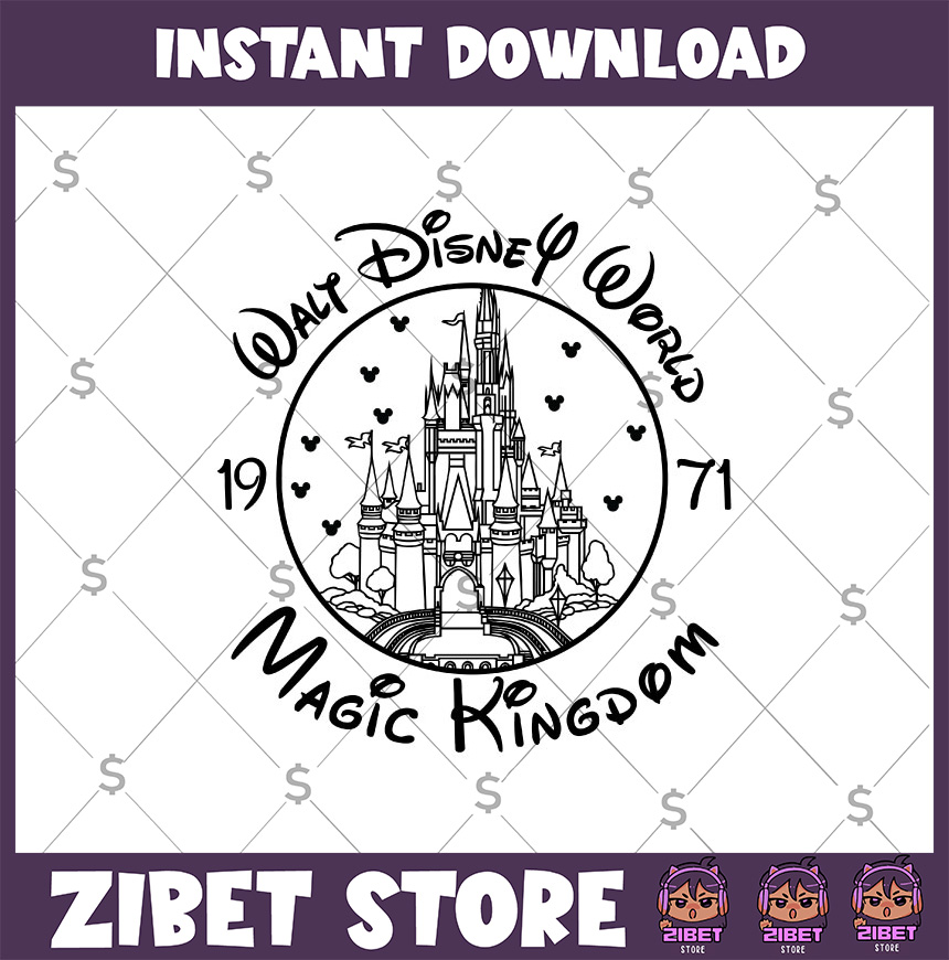 Disney magic kingdom svg, dxf, png, Waly Disney world svg, D - Inspire ...