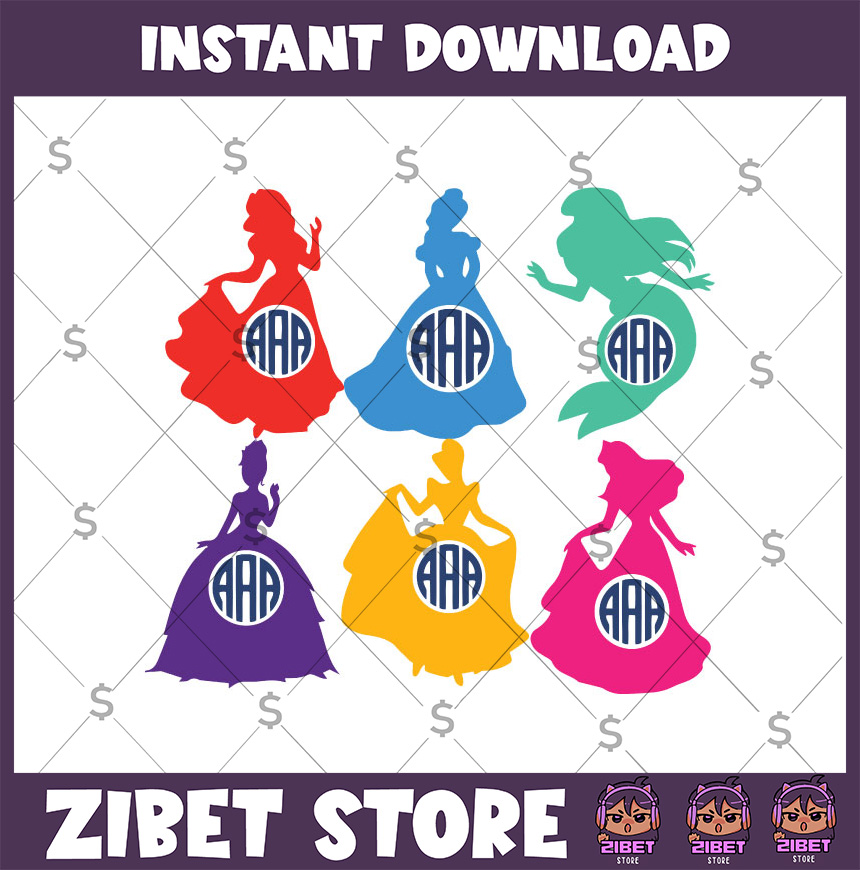 Disney Princess SVG - Disney Princess Silhouette - Disney Bu | Inspire ...